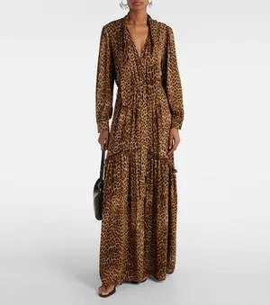 Melissa Odabash Skylar Leopard-print Maxi Dress
