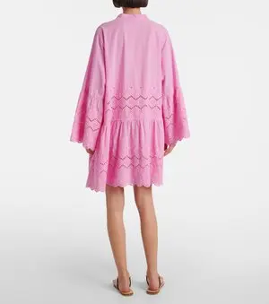 Melissa Odabash Sebenna Embroidered Cotton Kaftan