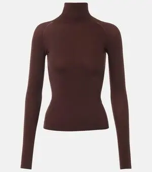 Alaïa Jersey Top - Brown
