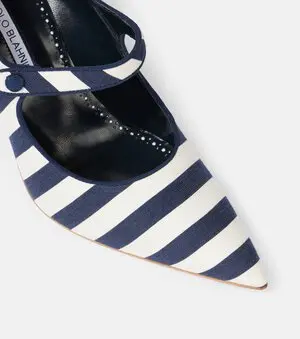 Manolo Blahnik Campari Mary Jane Pumps