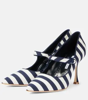 Manolo Blahnik Campari Mary Jane Pumps