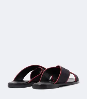 Manolo Blahnik Suede Sandals - Blue