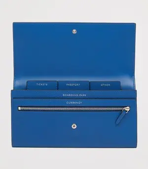 Smythson Panama Leather Marshall Travel Wallet