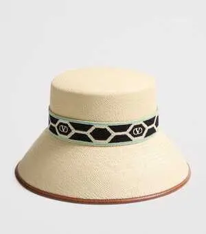 Valentino Garavani Antibes Straw Bucket Hat
