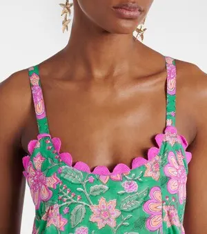JULIET DUNN Printed Cotton Maxi Dress
