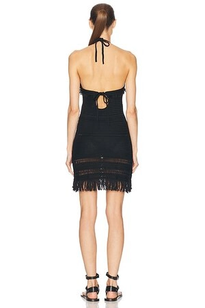Isabel Marant Étoile Crochet Halterneck Fringed Dress