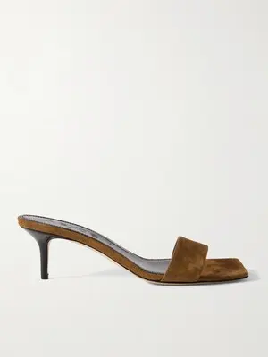 AeydĒ Ilvy Suede Mules - Brown
