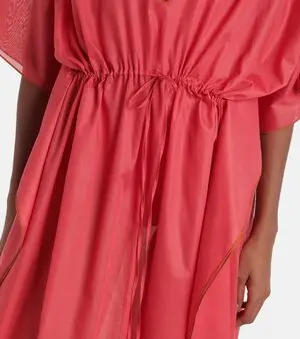 ERES Voilier Cotton Voile Kaftan - Red