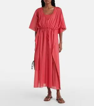 ERES Voilier Cotton Voile Kaftan - Red