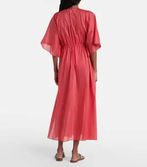 ERES Voilier Cotton Voile Kaftan - Red