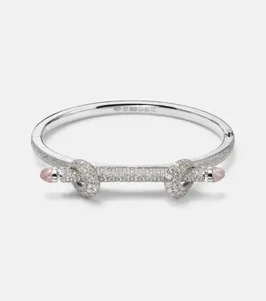 ANANYA 18kt White Gold Diamond And Quartz Bracelet - Silver