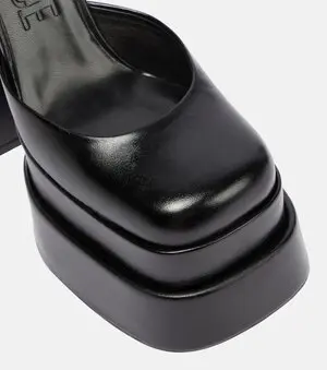 Versace Medusa Aevitas Leather Platform Pumps