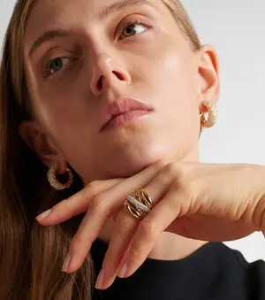 David Yurman Crossover Ring With Diamonds