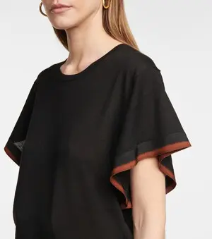 Dorothee Schumacher Wool And Silk Blend Sweater With Contrasting Trim