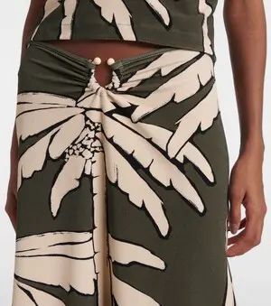 Johanna Ortiz Printed Terry Maxi Skirt
