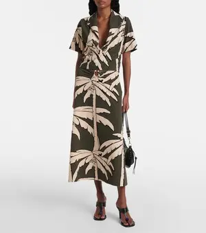 Johanna Ortiz Printed Terry Maxi Skirt