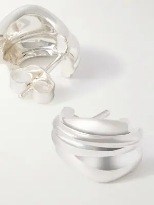 Completedworks Recycled Hoop Earrings - Silver