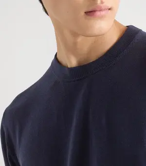 Prada Cotton Short-sleeve Sweater