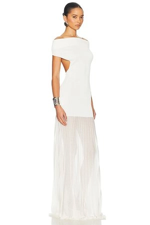 HELSA Jazzlyn Maxi Knit Dress - Ivory