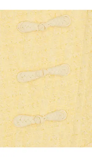 SAU LEE Andi Tweed Mini Dress - Yellow