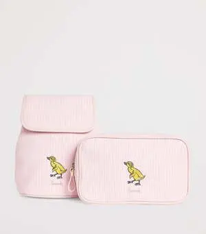 Harrods Embroidered Duckling Backpack - Pink