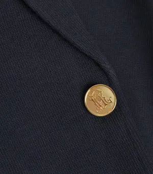 Polo Ralph Lauren Cotton-blend Embroidered Blazer - Navy