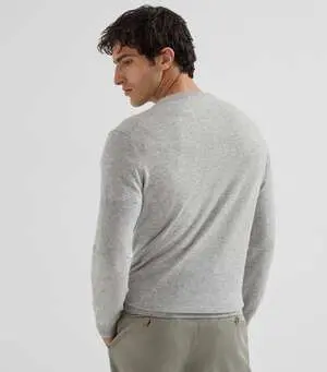 Brunello Cucinelli Cashmere Crew Neck Sweater - Grey
