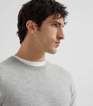 Brunello Cucinelli Cashmere Crew Neck Sweater - Grey