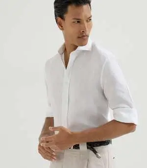 Brunello Cucinelli Linen Shirt - White