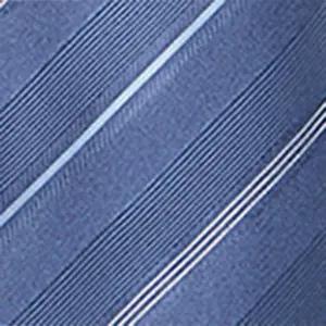 Brunello Cucinelli Silk Stripe Neck Tie - Blue