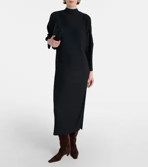 Max Mara Faraone Jersey Midi Dress