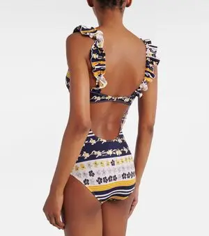 La DoubleJ Boop Floral One-piece Swimsuit - Multicoloured