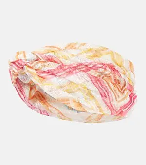 Missoni Zigzag Lame Head Wrap - Multicoloured