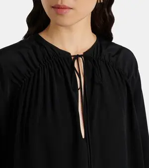 Victoria Beckham Silk Tie-neck Blouse