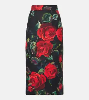 Dolce & Gabbana Floral Pencil Skirt - Multicoloured