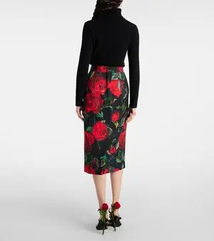Dolce & Gabbana Floral Pencil Skirt