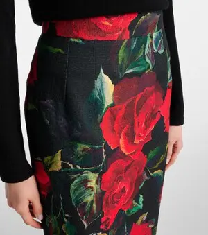 Dolce & Gabbana Floral Pencil Skirt