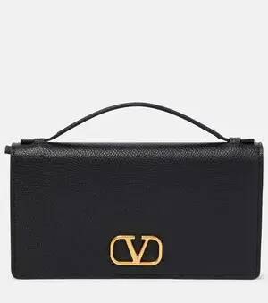 Valentino Garavani Vsling Leather Wallet On Chain