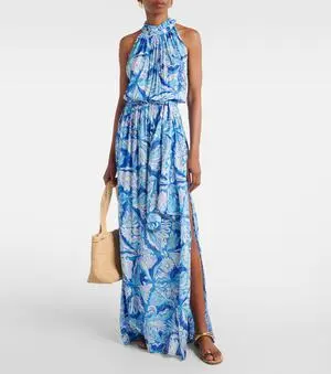 Poupette St Barth Bianca Printed Maxi Dress