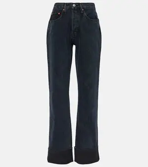 RE/DONE High-rise Straight Leg Jeans