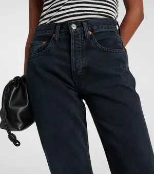 RE/DONE High-rise Straight Leg Jeans