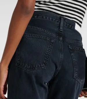 RE/DONE High-rise Straight Leg Jeans