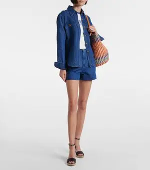 Valentino Garavani Rockstud Leather Wedge Espadrilles