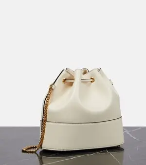 Valentino Garavani Vlogo Signature Leather Bucket Bag