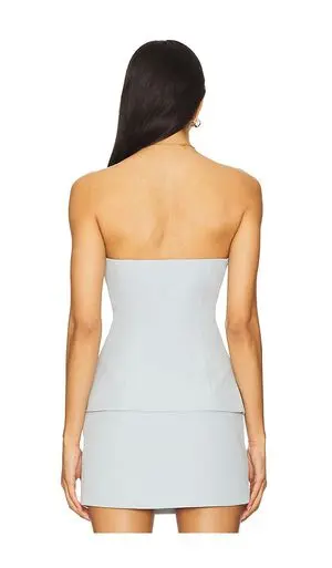ALL THE WAYS Anslie Strapless Top - Light Grey