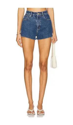 Abrand Denim High Relaxed Short - Blue