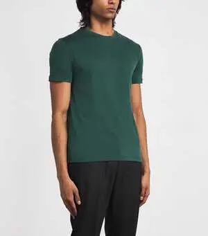 Isaia Silk-cotton T-shirt - Green