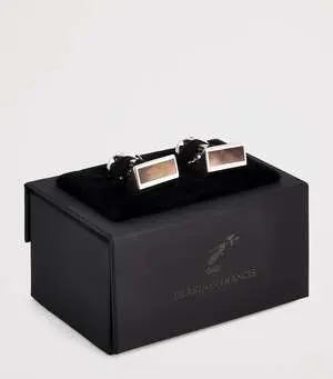 DEAKIN & FRANCIS Sterling Silver Mother-of-pearl Cufflinks
