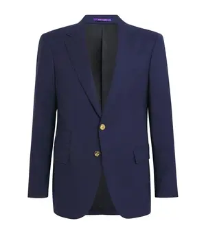 Ralph Lauren Purple Label Wool Blazer - Navy
