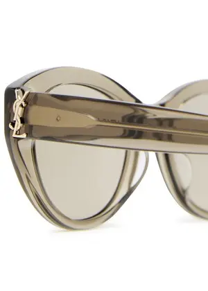 Saint Laurent Acetate Round Frame Sunglasses